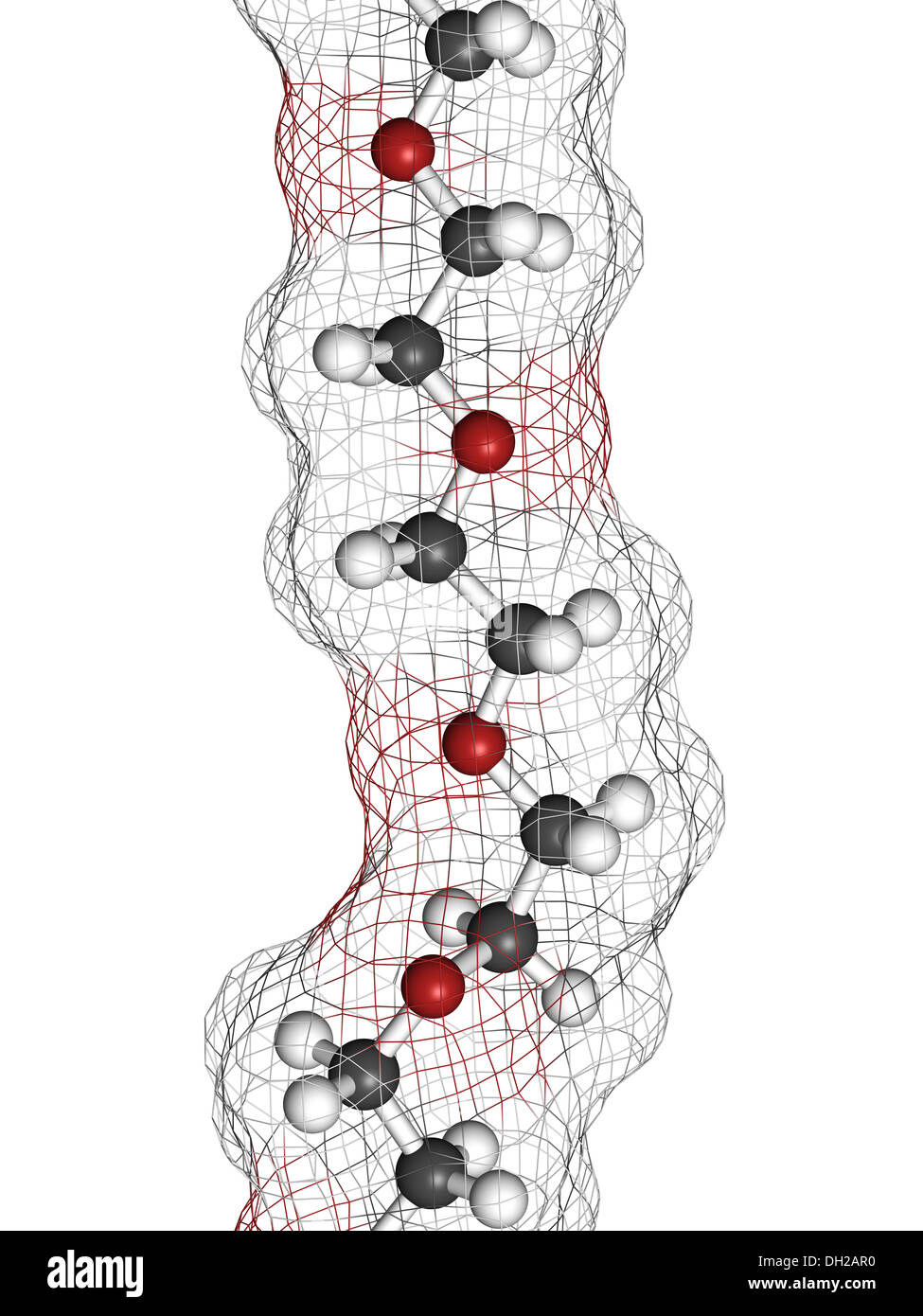Polyethylene glycol 10.000 (PEG, polyethylene oxide, PEO) molecule ...
