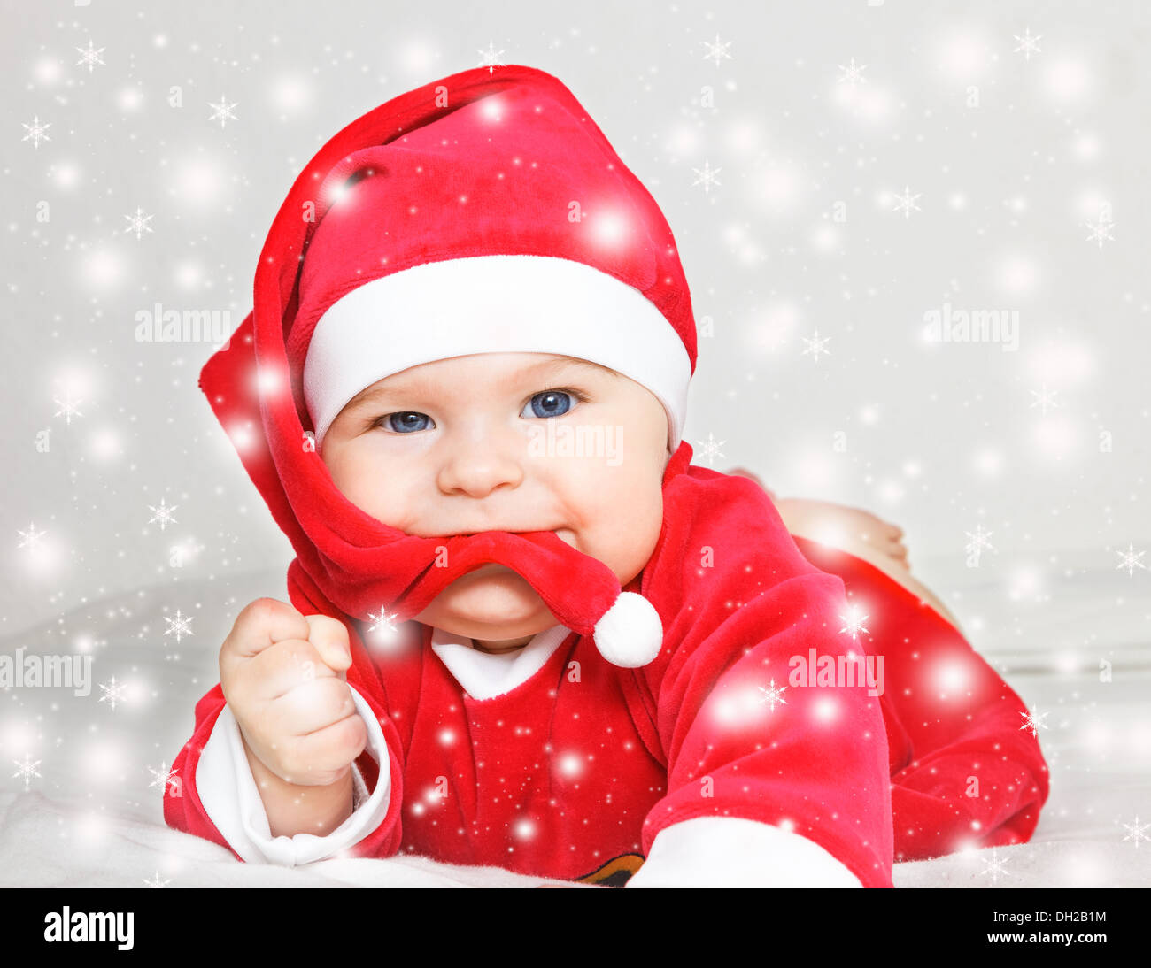 Baby Santa Claus Stock Photo - Alamy