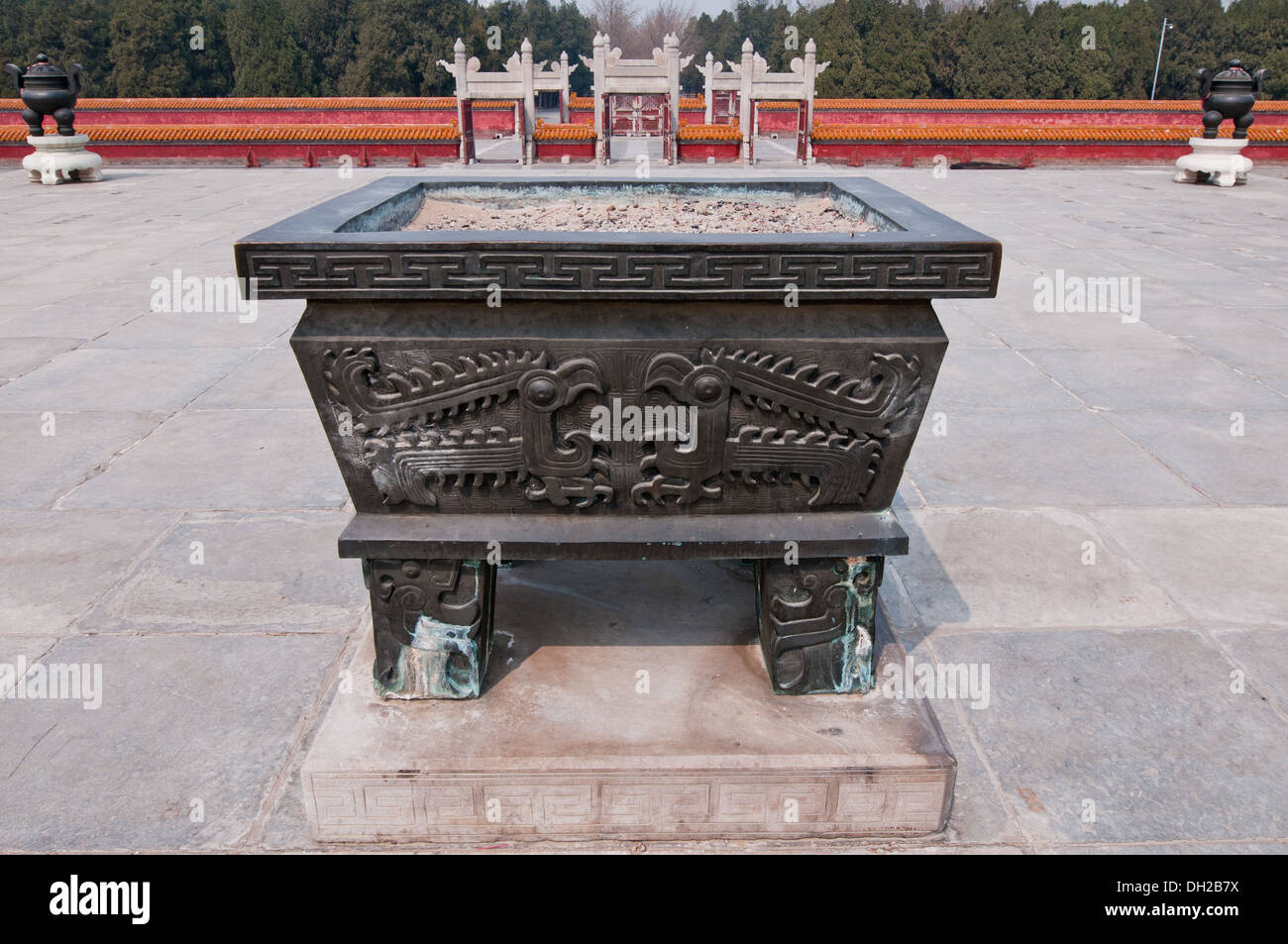 Altar in the Temple of the Earth (also called Ditan Park) in Beijing ...