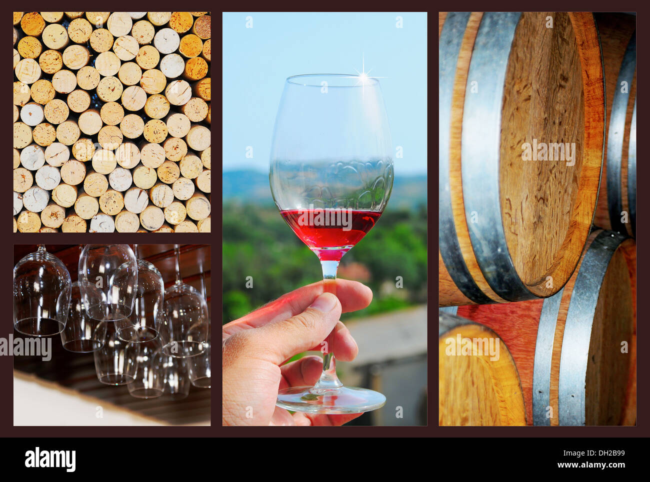 Wine collage hi-res stock photography and images - Alamy