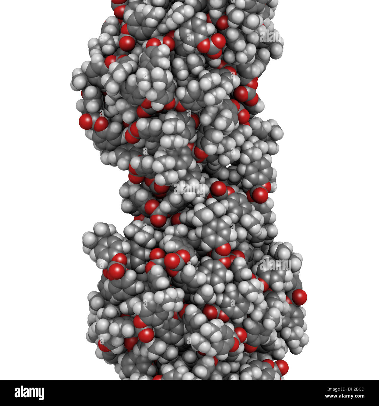 Polycarbonate (PC) plastic, chemical structure. Made from phosgene and ...