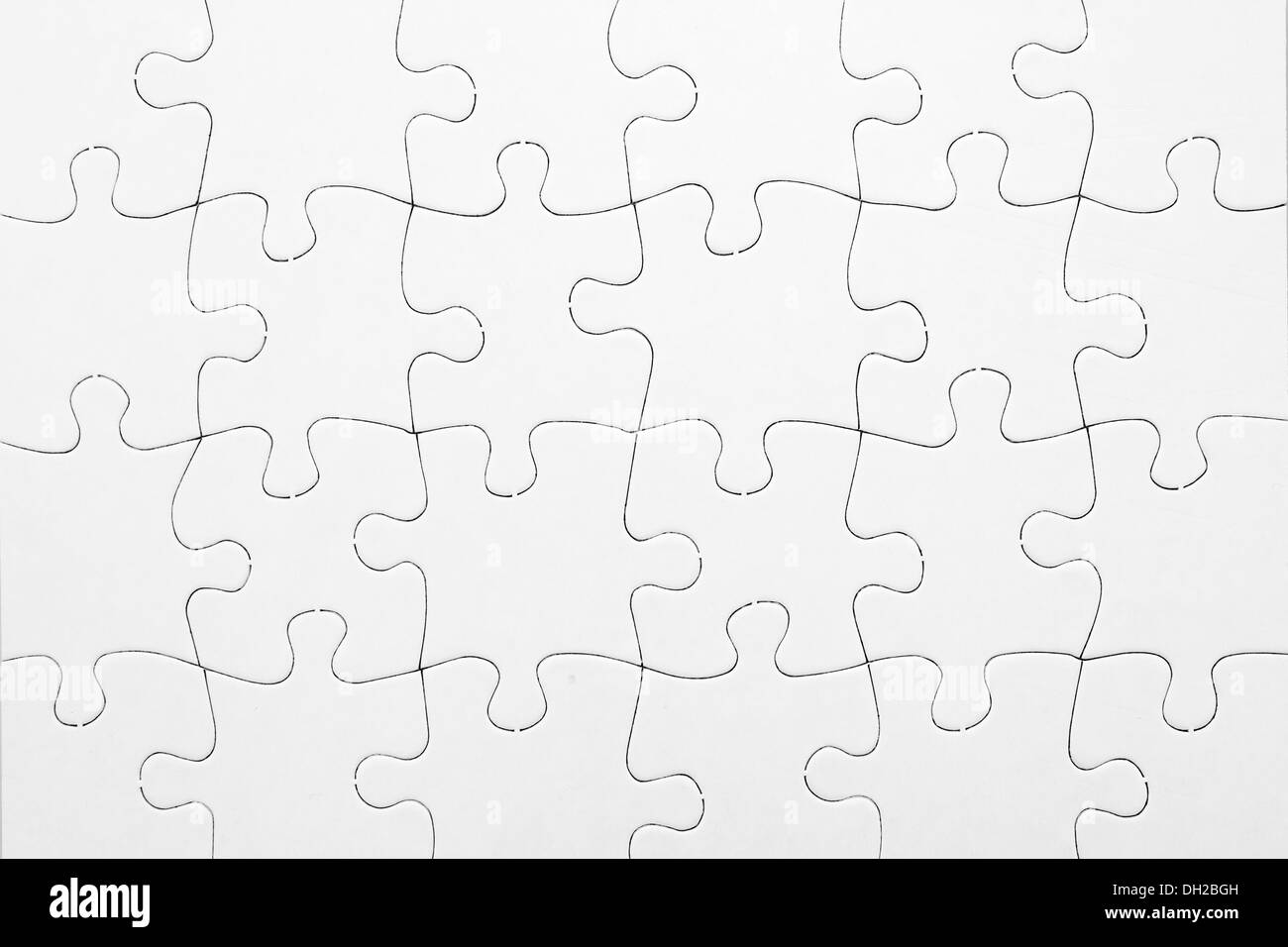 Jigsaw puzzle pieces Black and White Stock Photos & Images - Alamy
