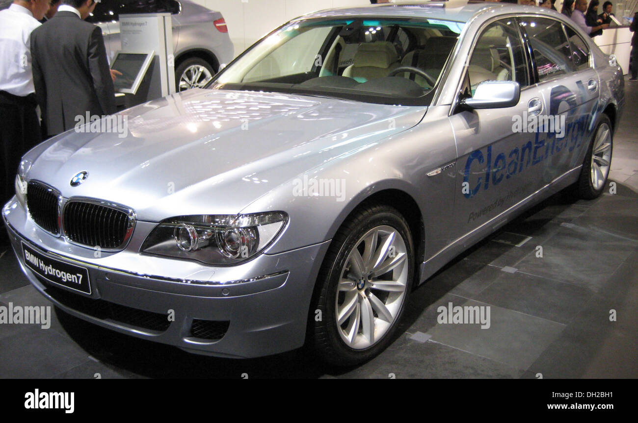 The BMW Hydrogen7 is a luxury sedan powered by hydrogen fuel cell ...