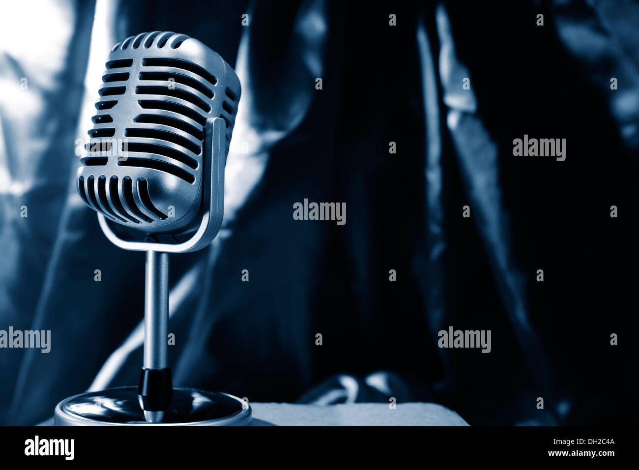 Old classic microphone Stock Photo - Alamy