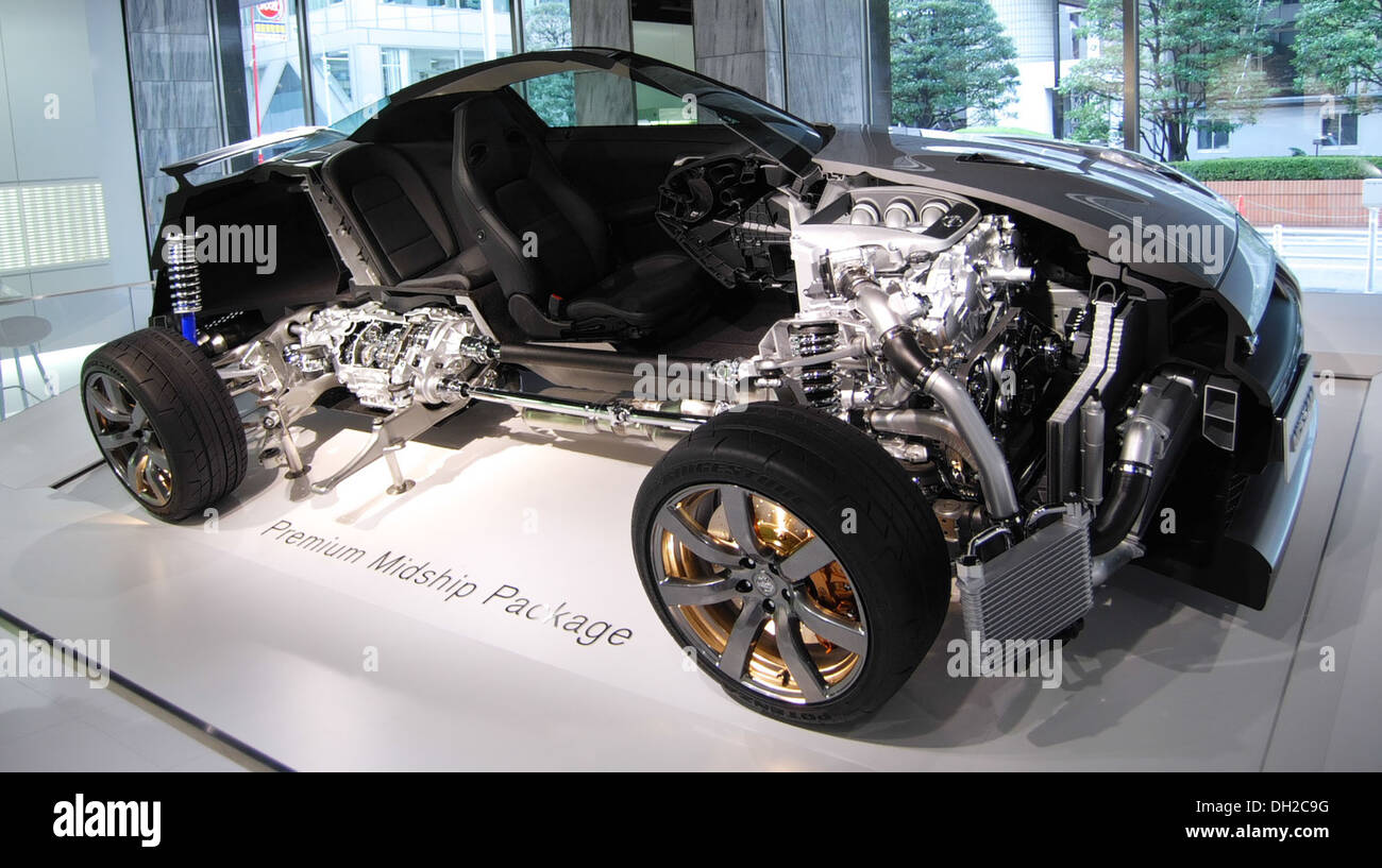 The Nissan GT-R Cutmodel is a detailed model of the GT-R sports car ...