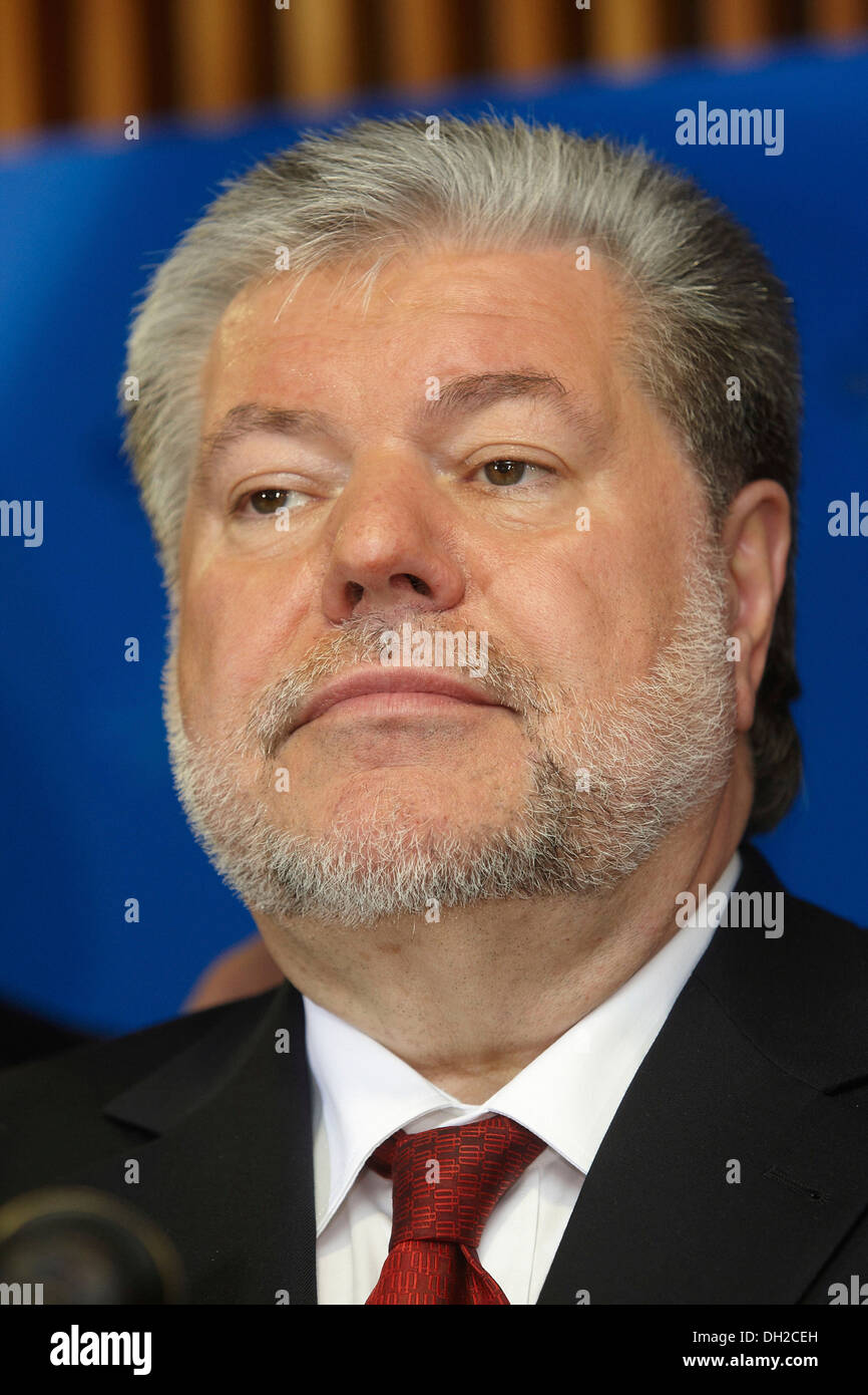 The Rhineland-Palatinate Premier Kurt Beck of the SPD party, after the ...