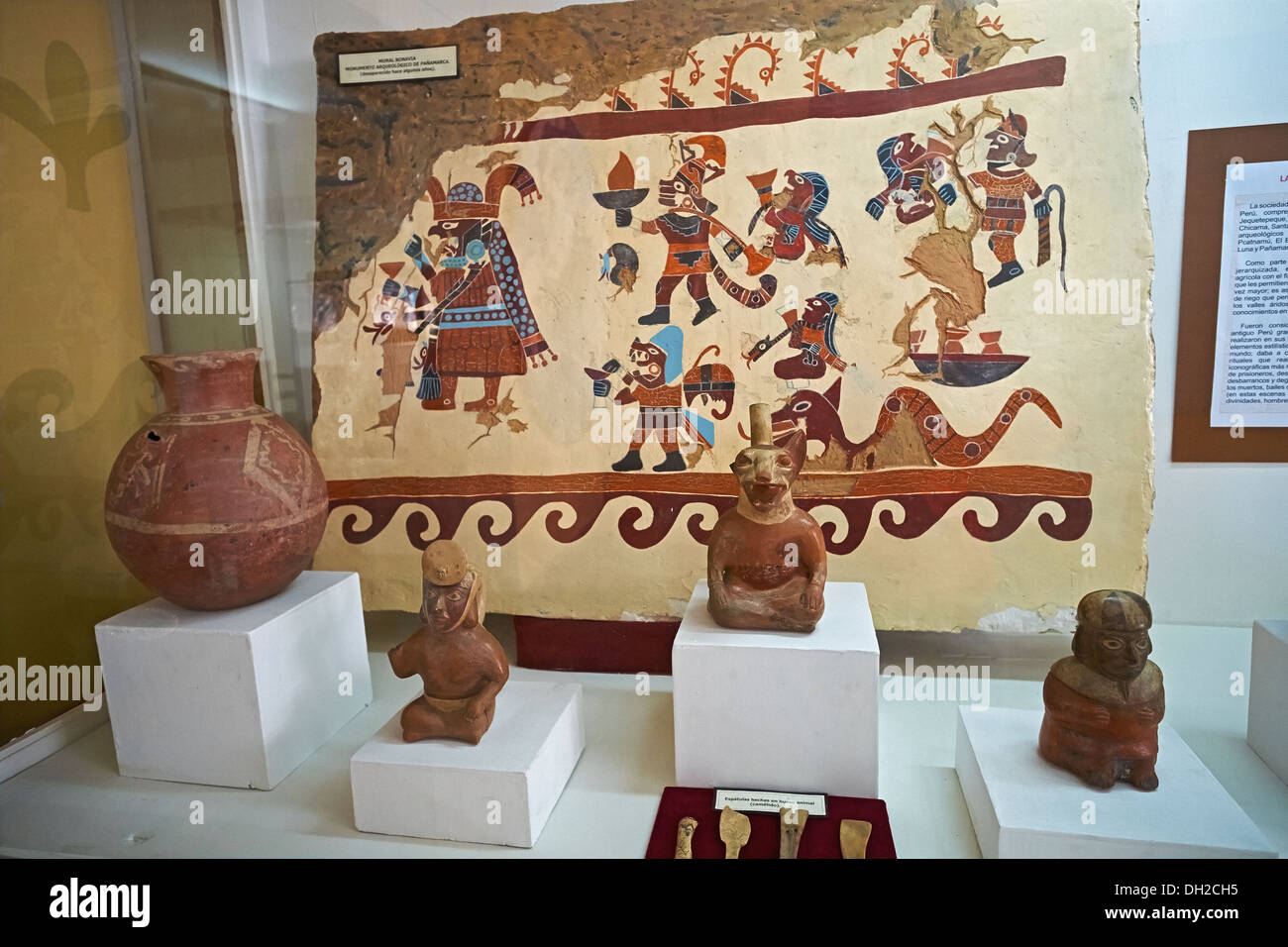 Artifacts at the Archeology Museum of Ancash,Huaraz, Peru Stock Photo ...