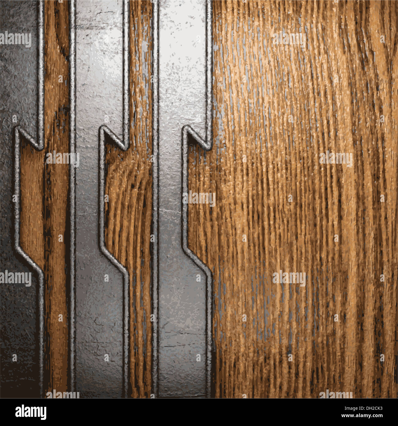 metal and wood background Stock Photo - Alamy