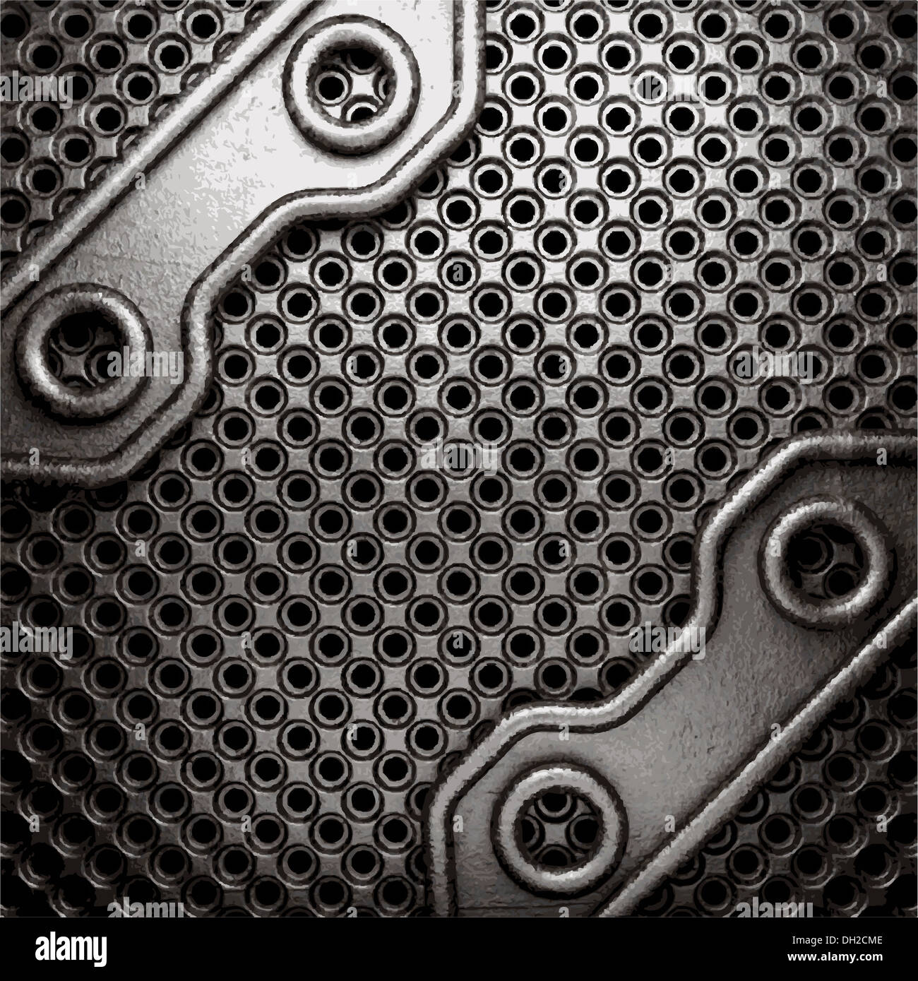 metal on wall background Stock Photo - Alamy