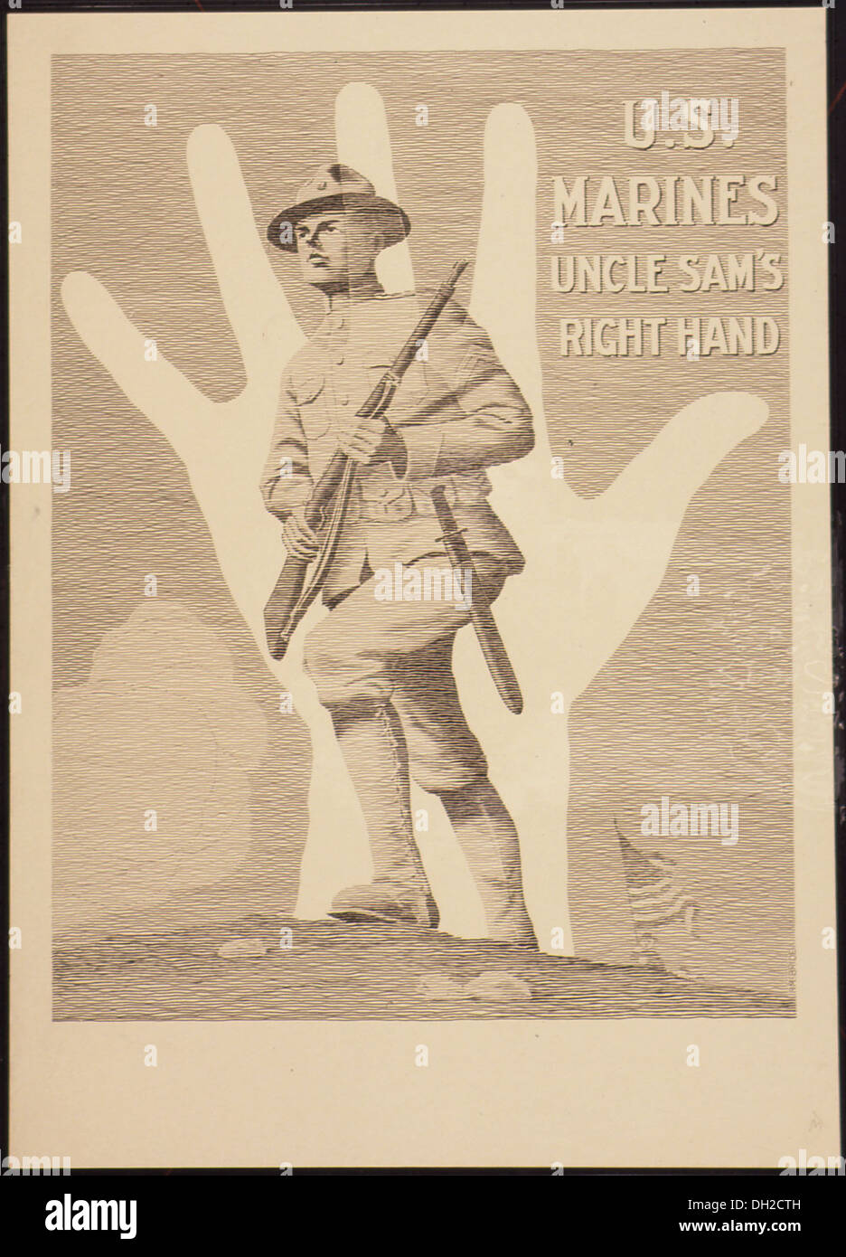 The U.S. Marines, depicted as Uncle Sam's right hand during the period ...