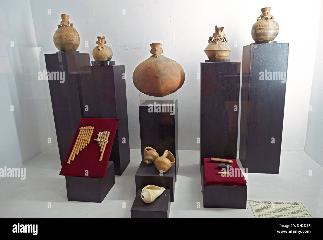Artifacts at the Archeology Museum of Ancash,Huaraz, Peru Stock Photo ...