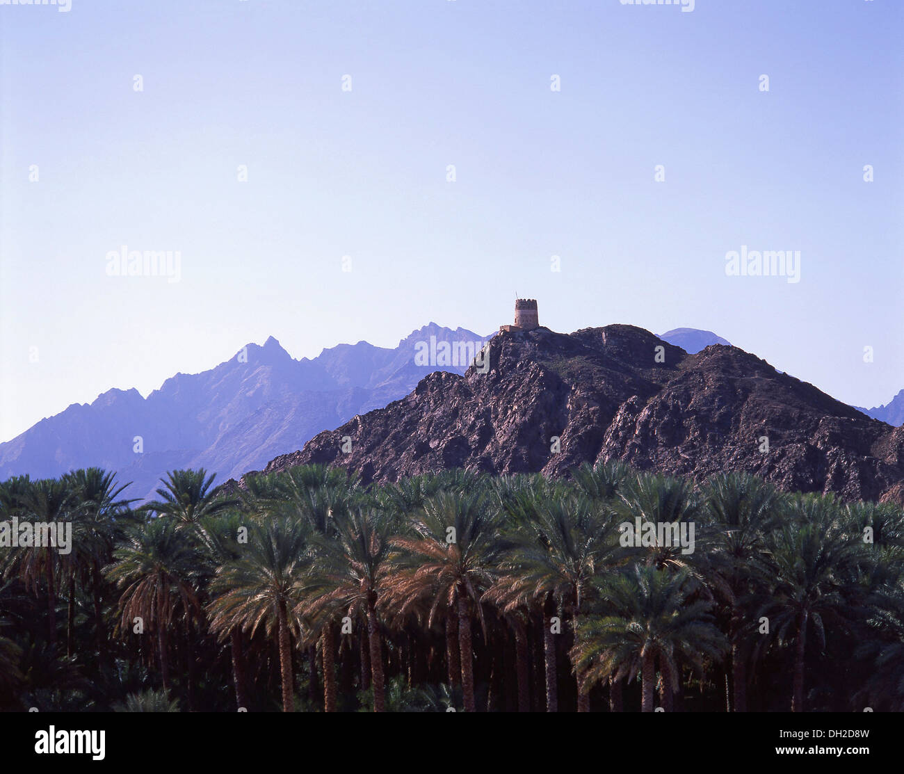 Mountains surrounding city, Muscat, Masqat Governorate, Sultanate Of ...