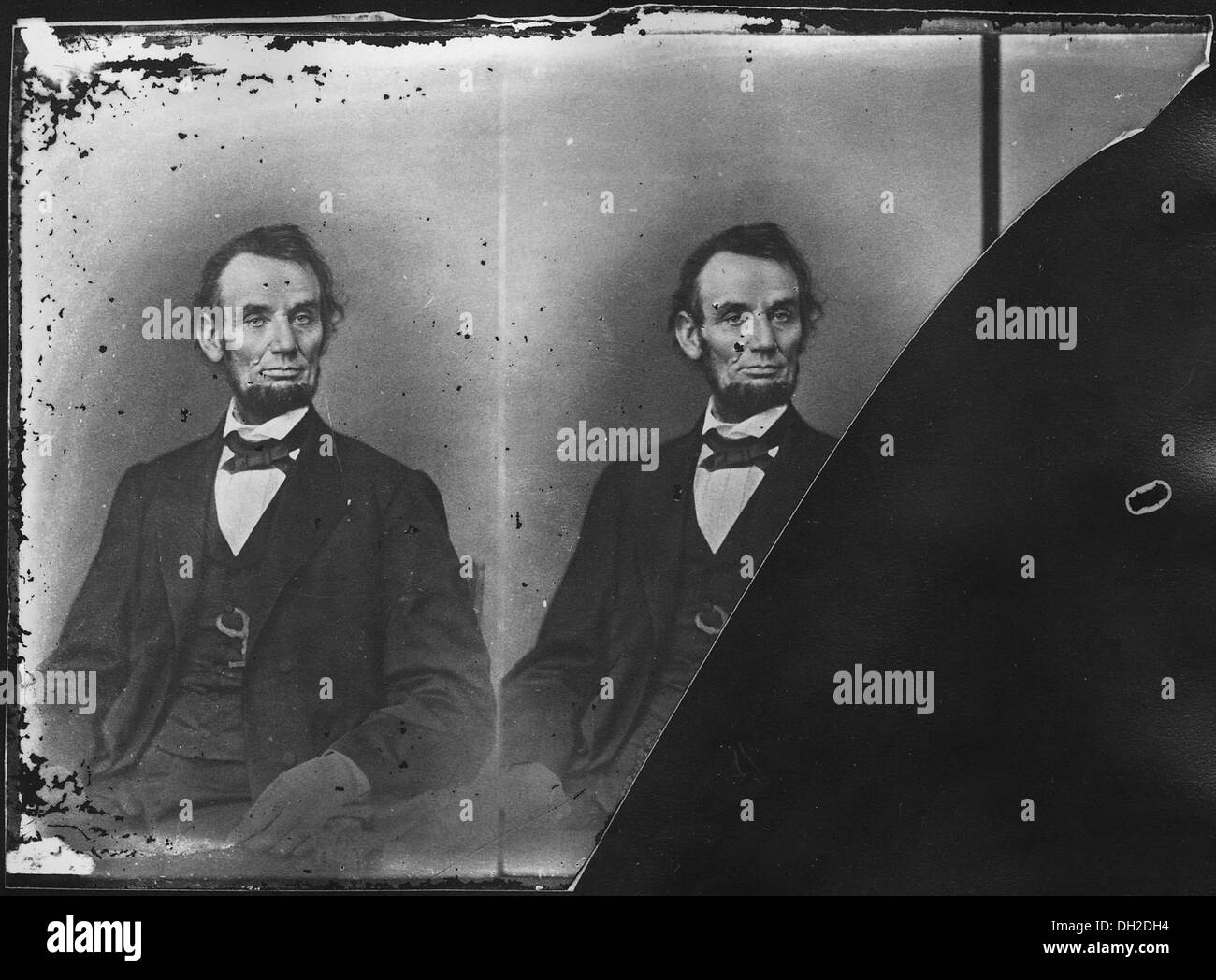 A portrait of Abraham Lincoln, the 16th President of the United States ...