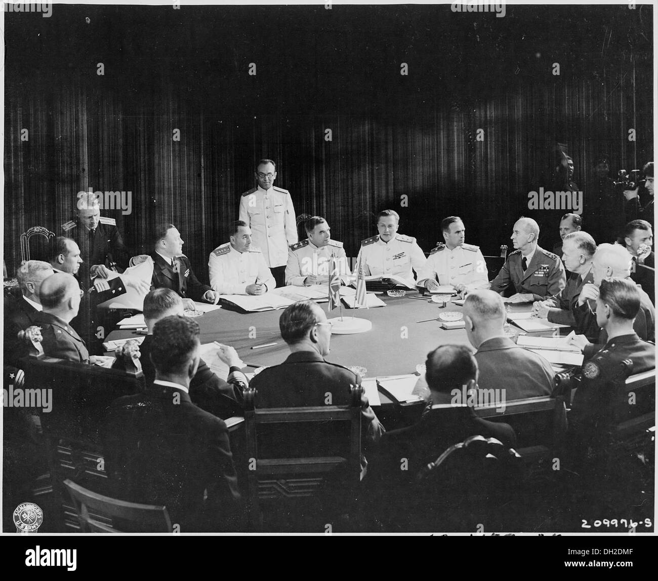 The American and Russian Chiefs of Staff meet at Cecilienhof Palace in ...