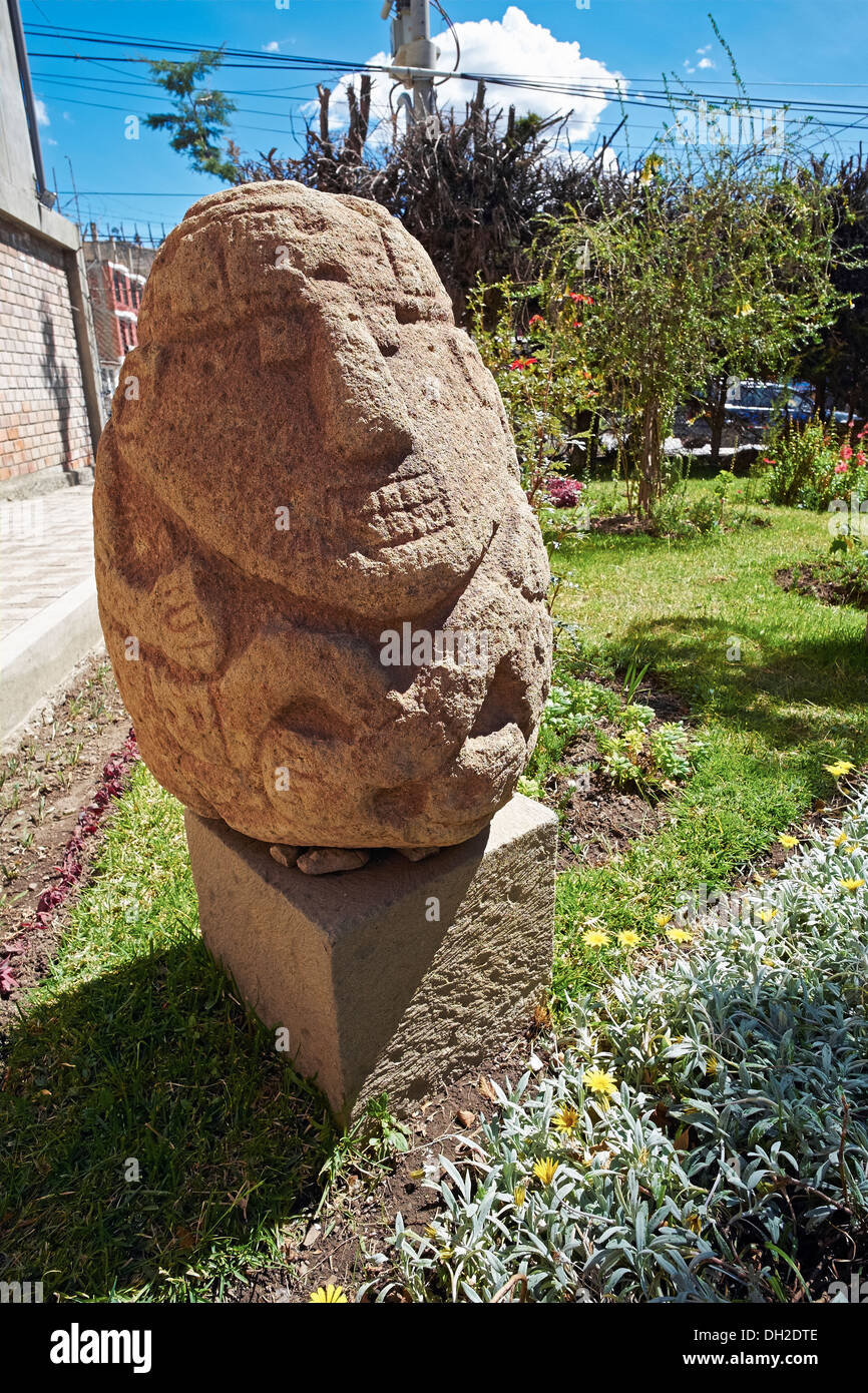 Artifacts at the Archeology Museum of Ancash,Huaraz, Peru Stock Photo ...