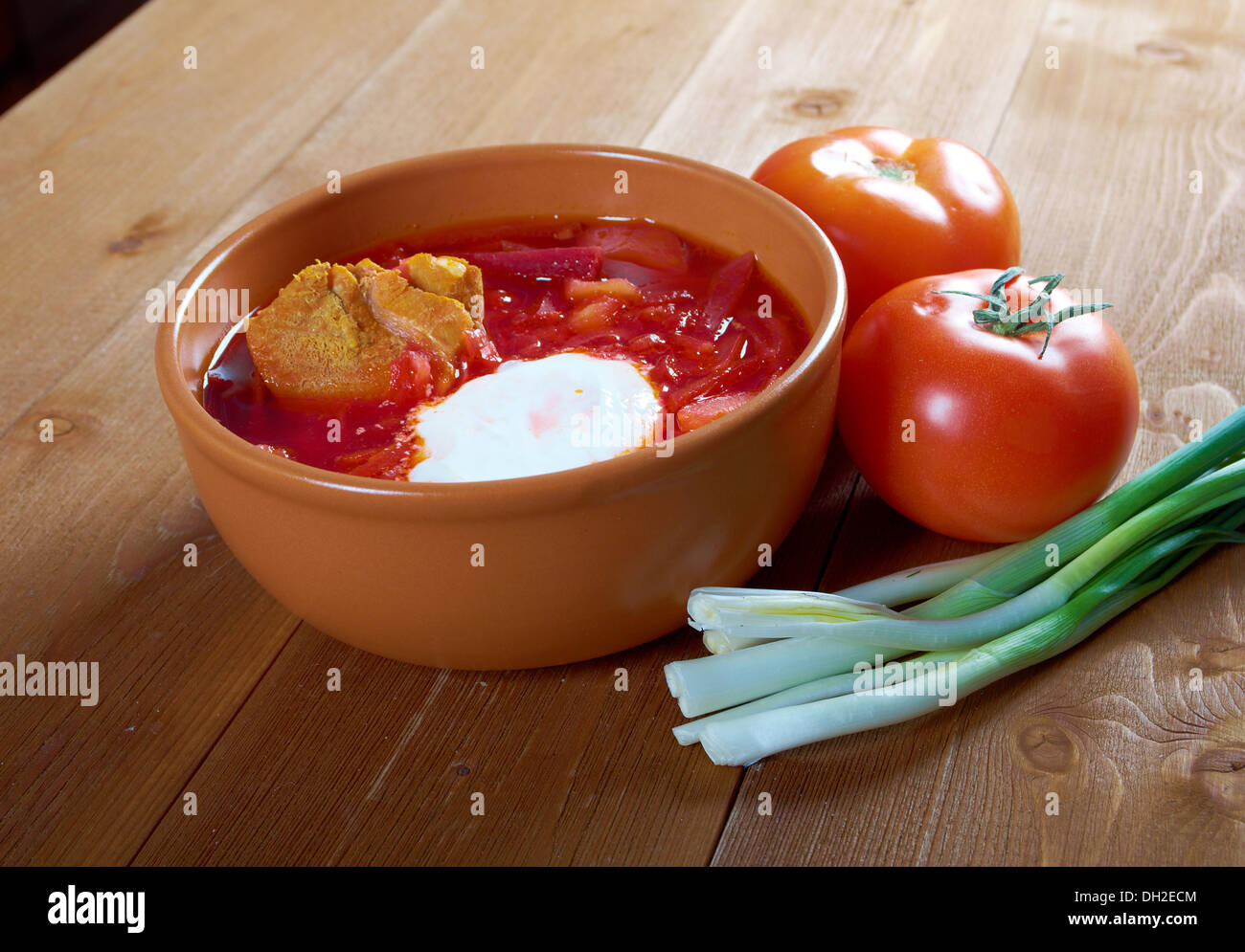 red-beet soup (borscht Stock Photo - Alamy