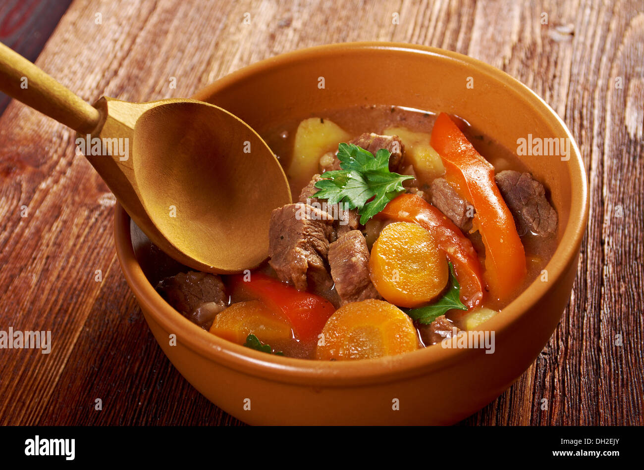 Irish stew farm-style Stock Photo - Alamy