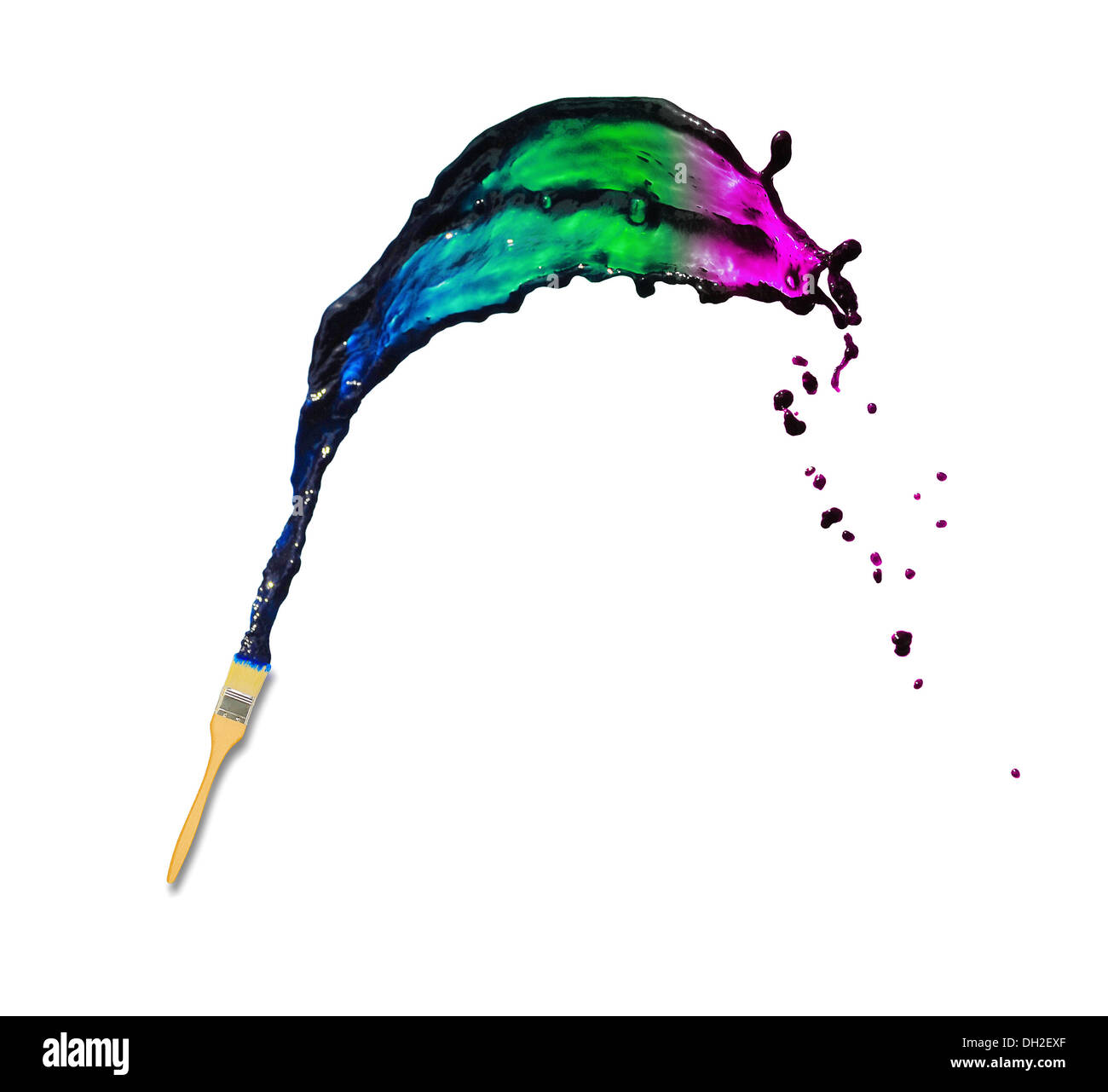 Splash of paint Stock Photo - Alamy