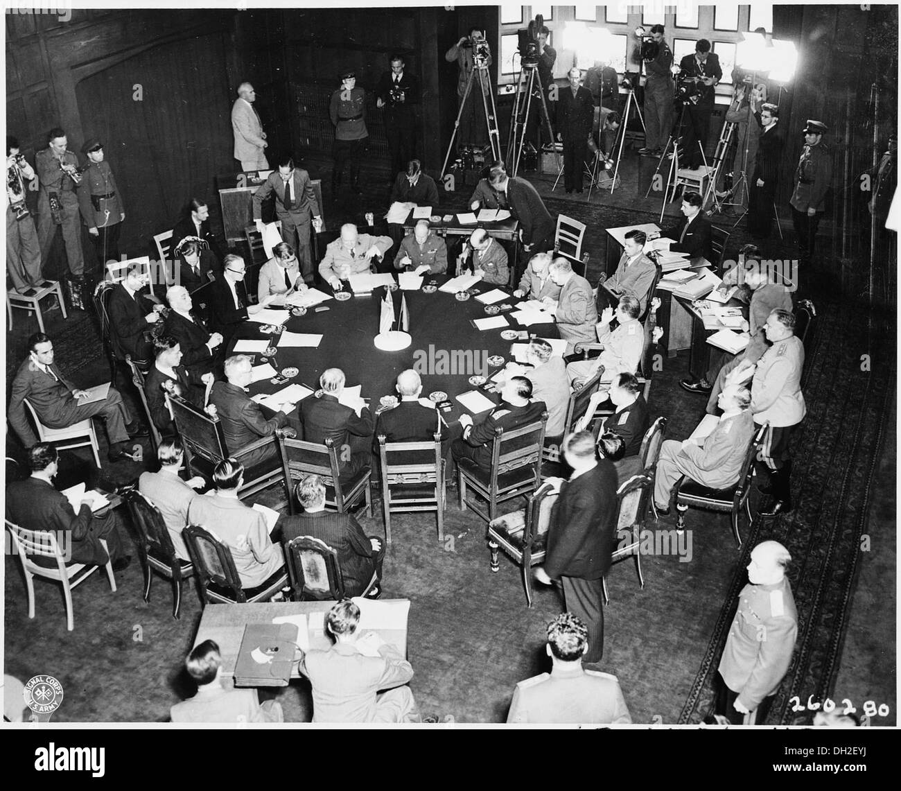Conference table at cecilienhof palace hi-res stock photography and ...