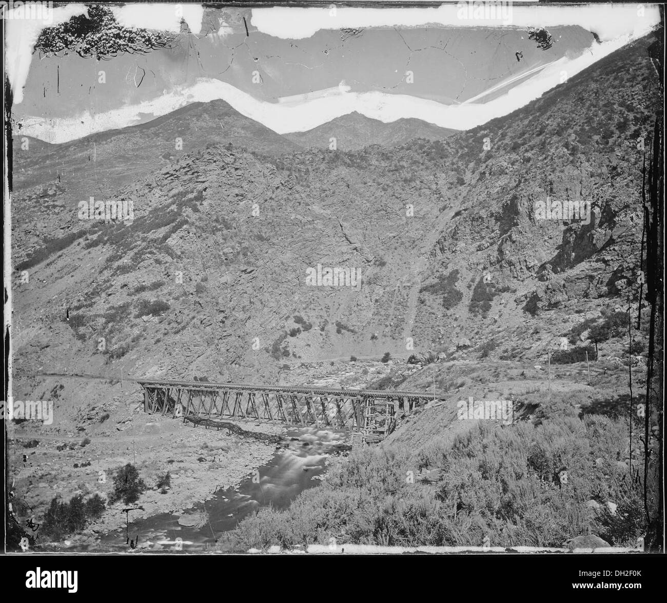 Old devils bridge Black and White Stock Photos & Images - Alamy