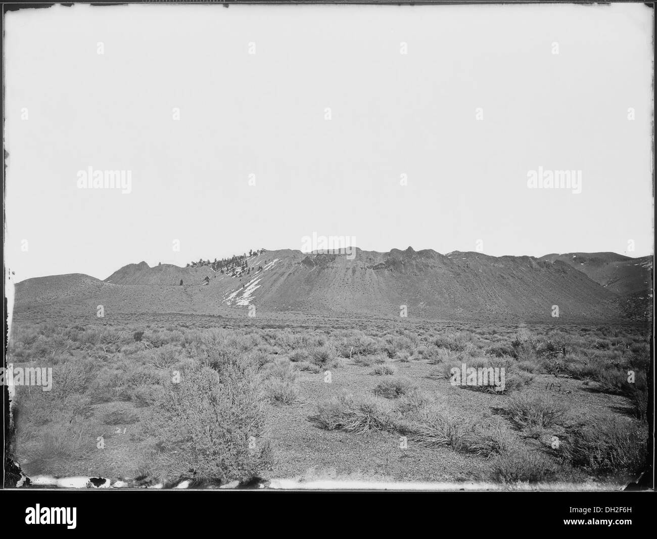 The image shows the extinct volcanoes near Mono Lake in California ...