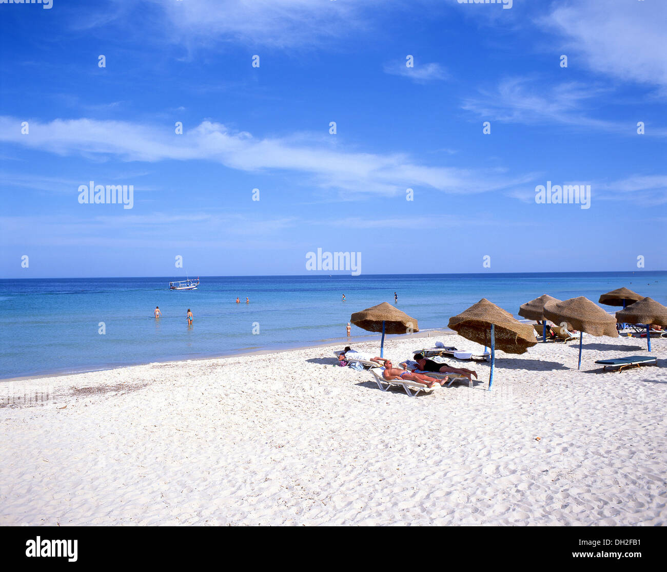 Sousse Beach, Sousse, Sousse Governorate, Tunisia Stock Photo - Alamy