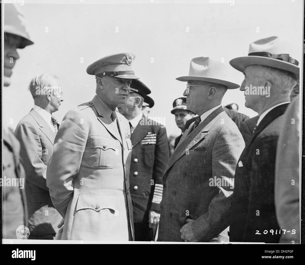 General Dwight D. Eisenhower and President Harry S. Truman are ...