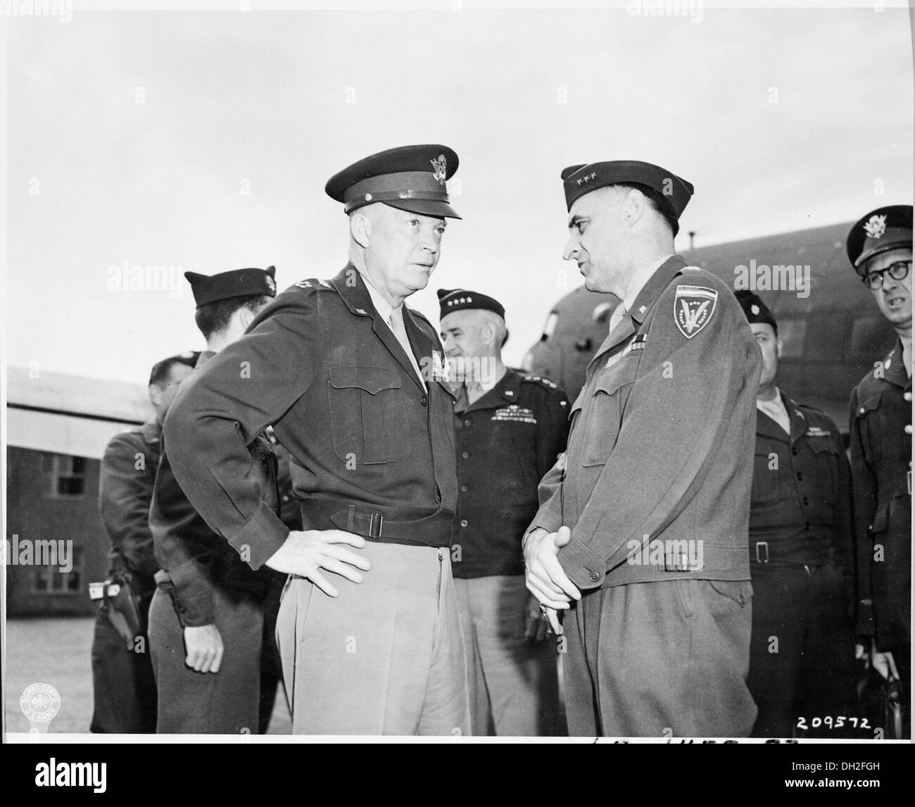 General Dwight D. Eisenhower and Lieutenant General Lucius B. Clay ...