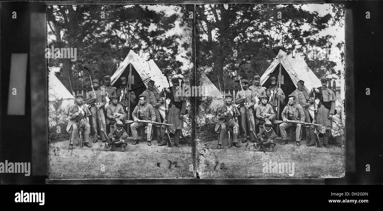 This photograph shows a group of soldiers from the 7th Infantry, a unit ...