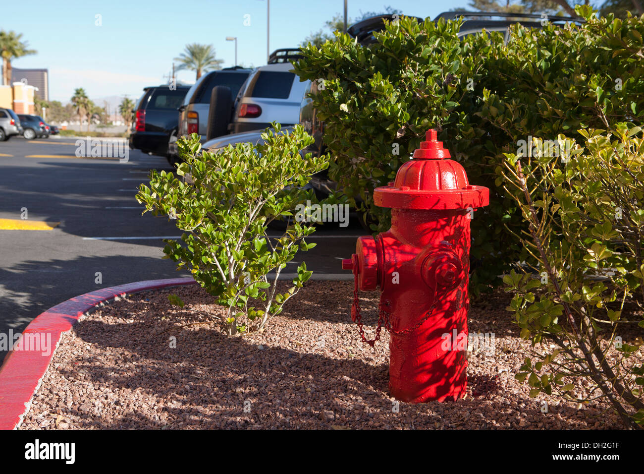 Red fire hydrant Stock Photo - Alamy