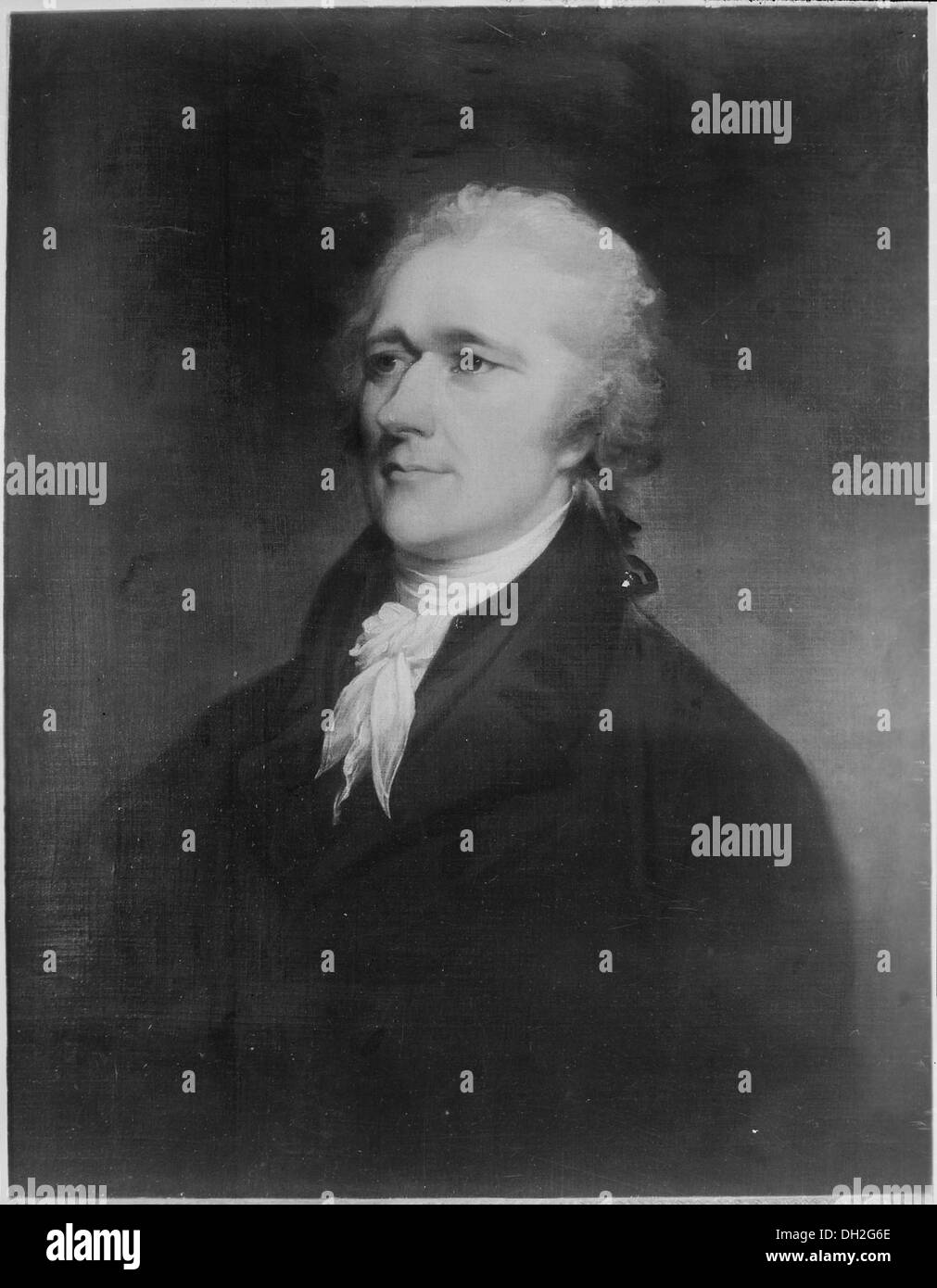 A bust of Alexander Hamilton, one of the Founding Fathers of the United ...