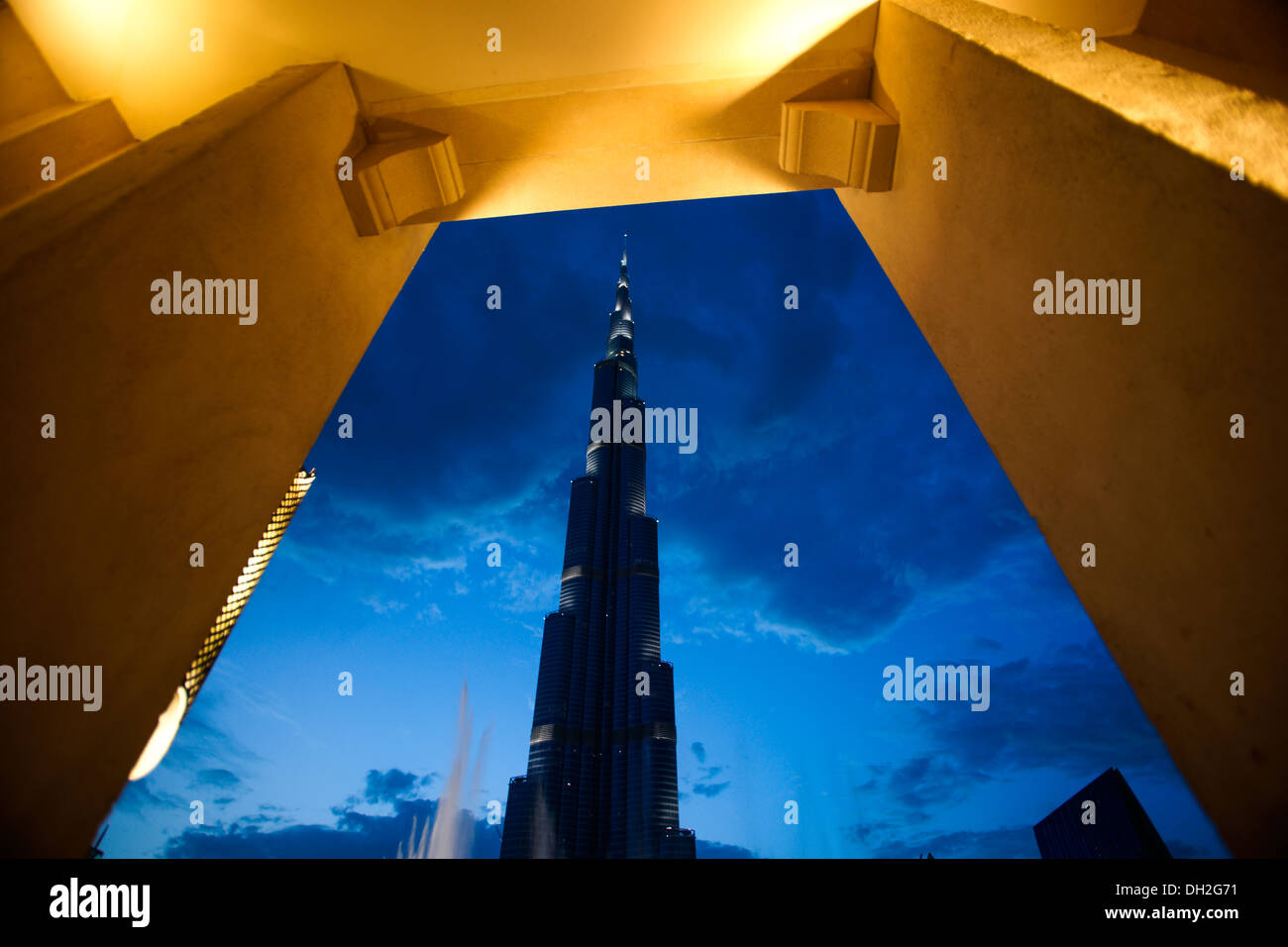 Burj Khalifa at night, Dubai, United Arab Emirates Stock Photo - Alamy