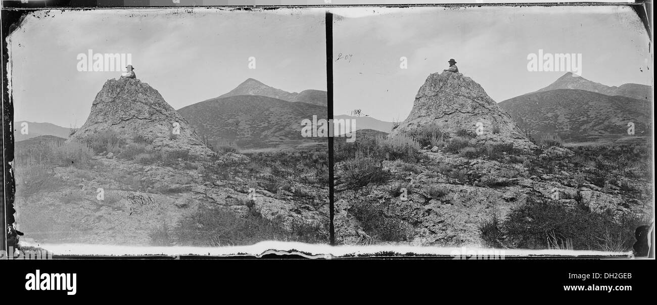 Hot Springs Cone, a geologically significant feature in Provo Valley ...