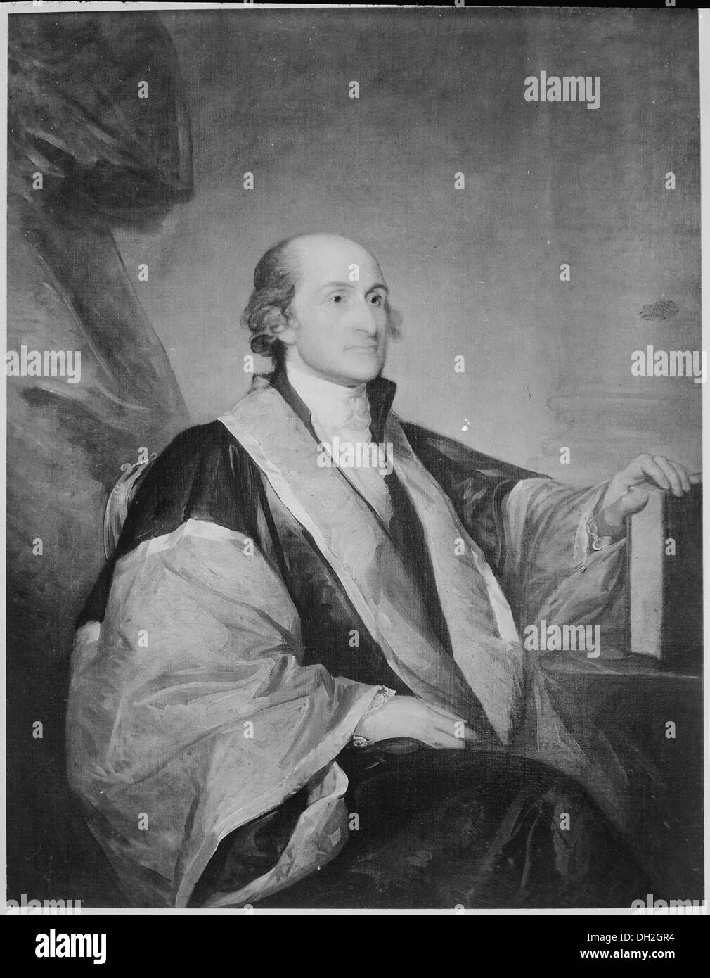 A portrait of John Jay, focusing on the 3-4 length of his body ...