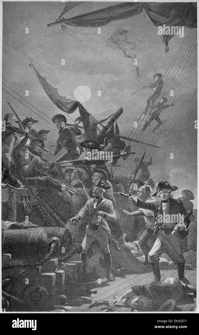Revolutionary war ship battle hi-res stock photography and images - Alamy