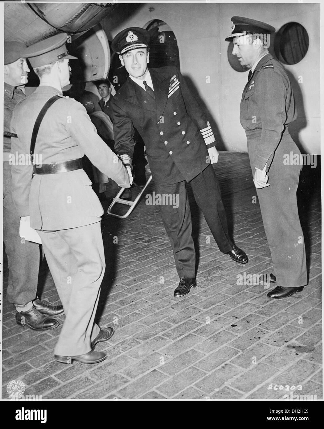 Lord louis mountbatten england arrived Black and White Stock Photos ...