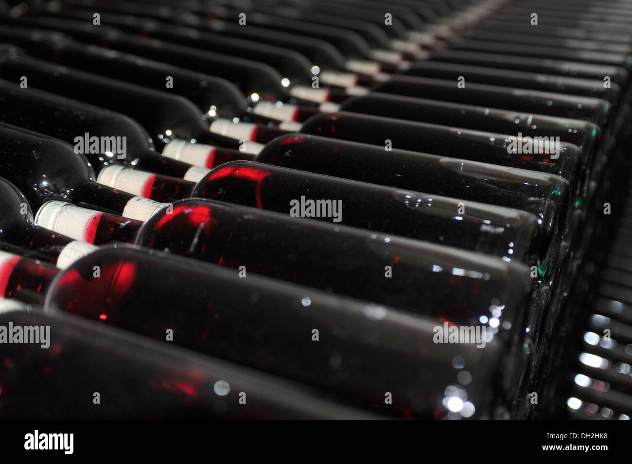 Old bottles of red wine Stock Photo - Alamy