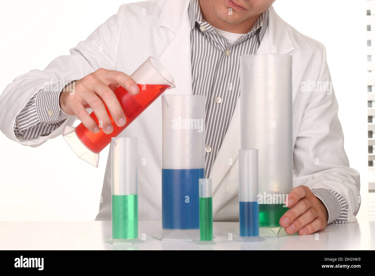Scientist At Work Using the Scientific Method Stock Photo - Alamy