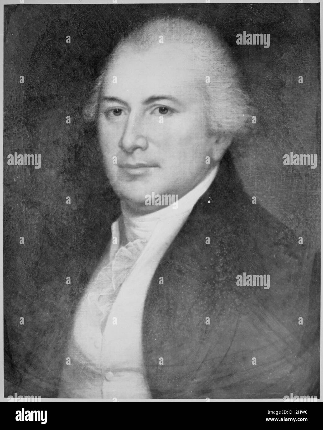 A bust of Thomas Mifflin, a prominent figure in early American history ...