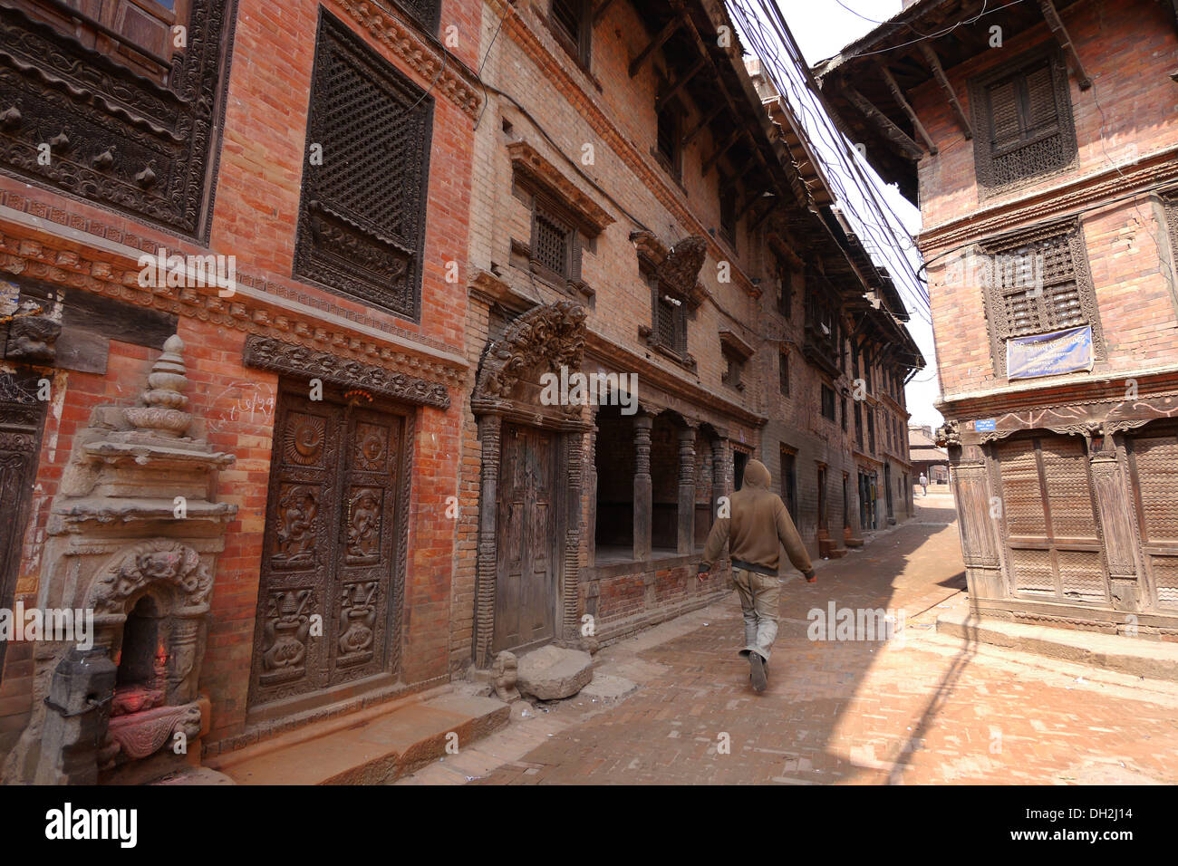 Old houses of Bhaktapur, Kathmandu Valley, Nepal Stock Photo - Alamy