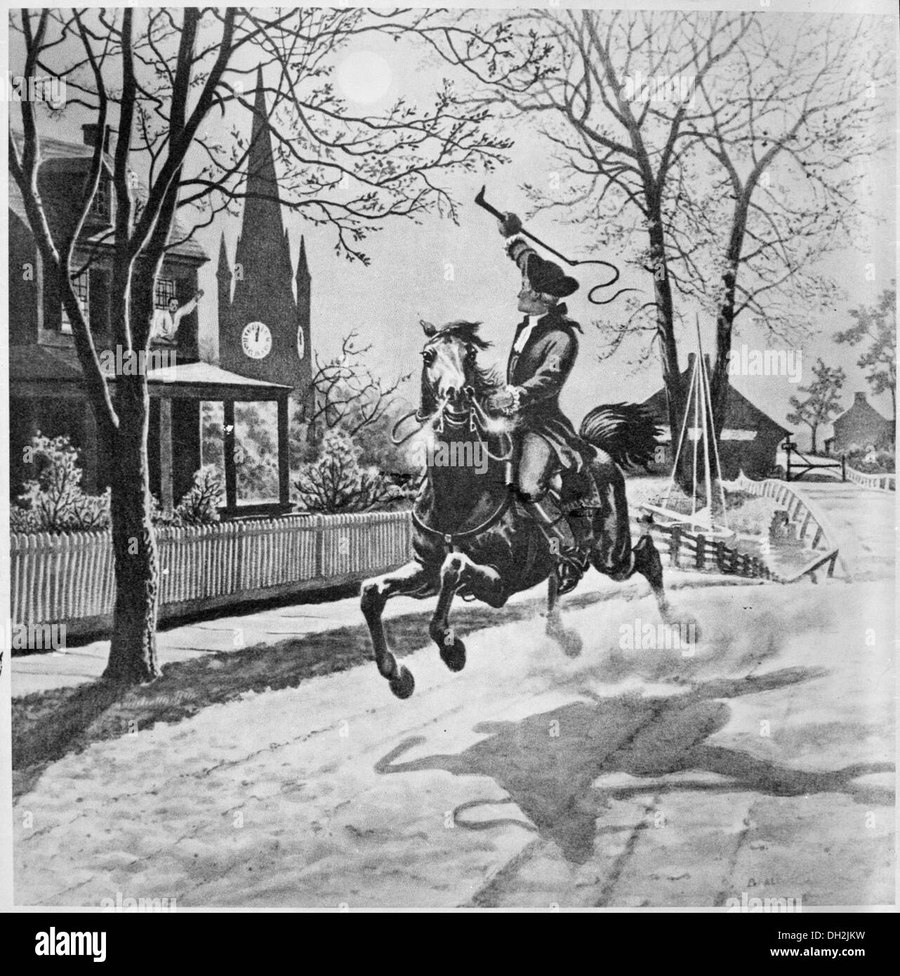 Paul Revere’s famous ride during the American Revolution, where he ...