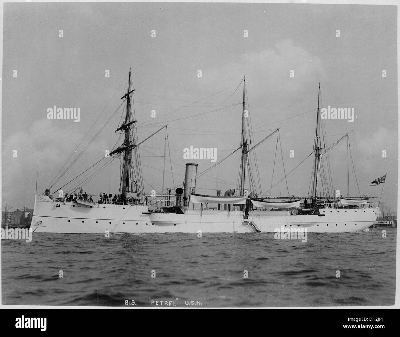 View from port side Black and White Stock Photos & Images - Alamy