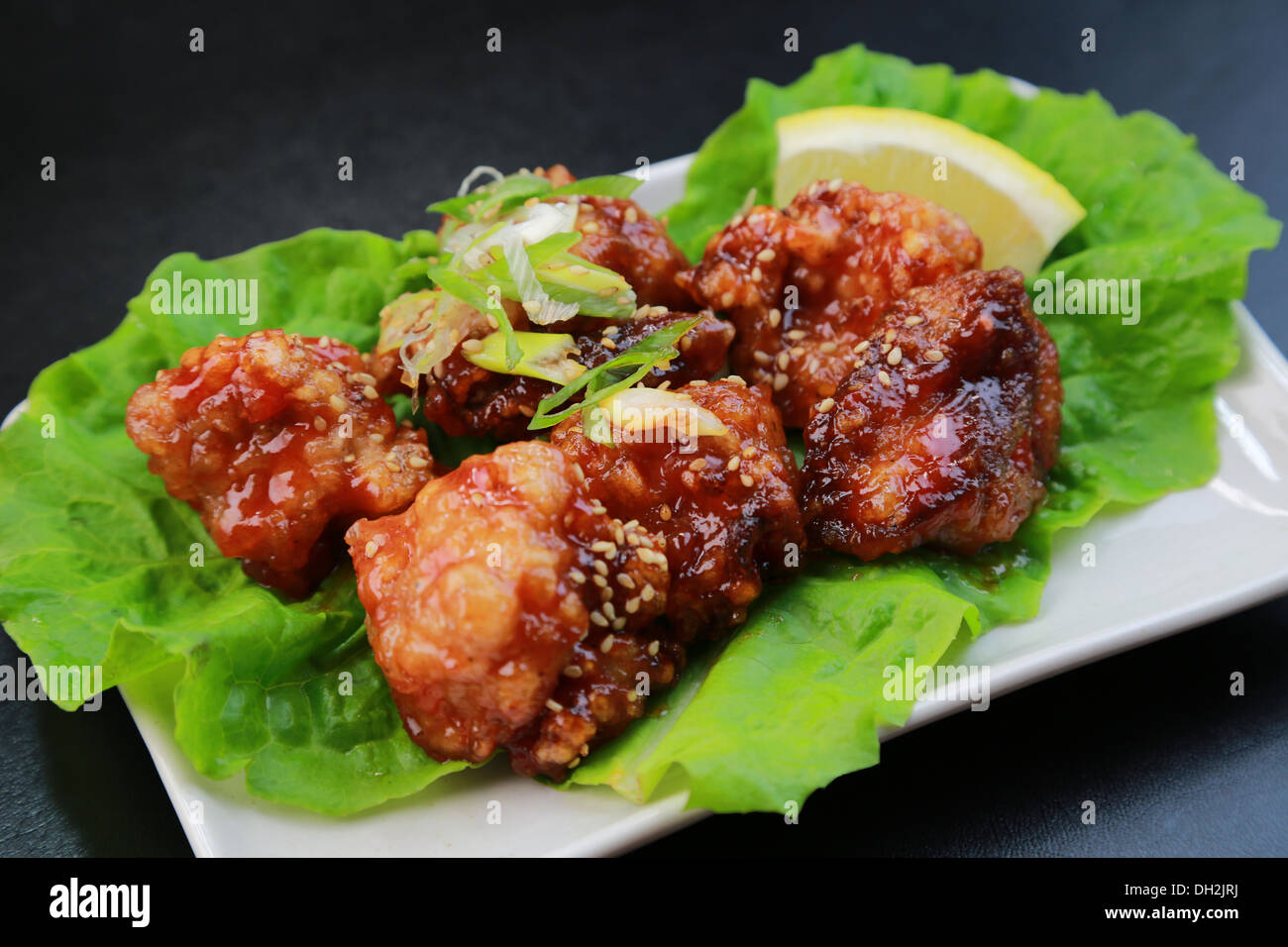 Yangnyeom chicken (Korean fried chicken Stock Photo - Alamy