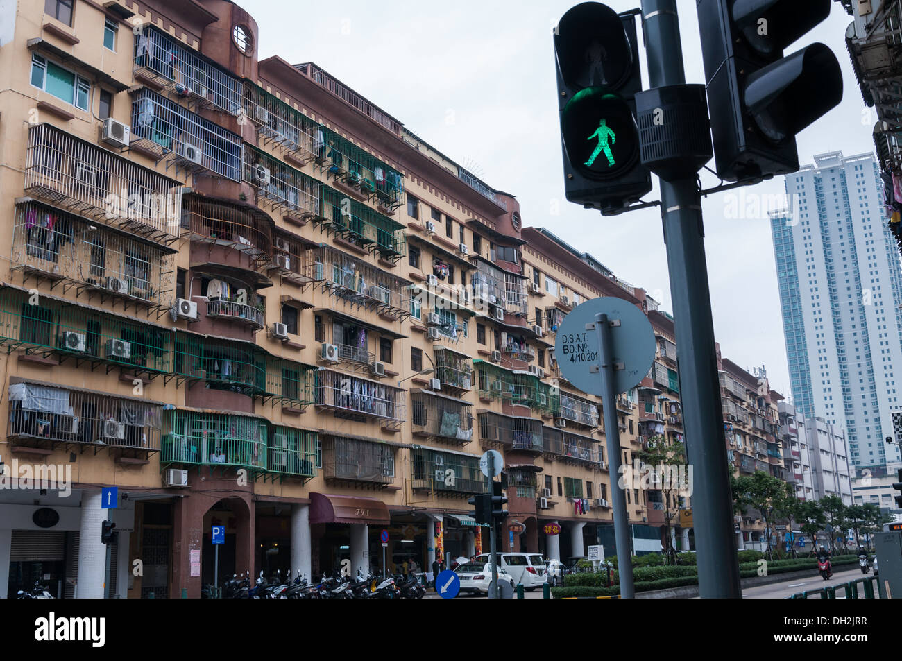 Apartment block in Macau, China Stock Photo - Alamy