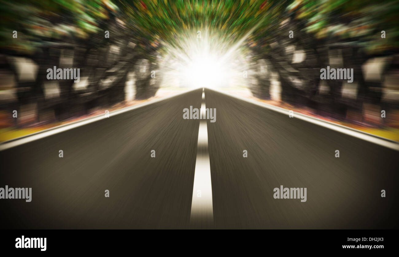 Disappearing view hi-res stock photography and images - Alamy