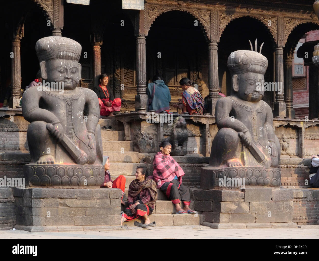 Bhimsen Hindu temple, Bhaktapur, Kathmandu Valley, Nepal Stock Photo ...