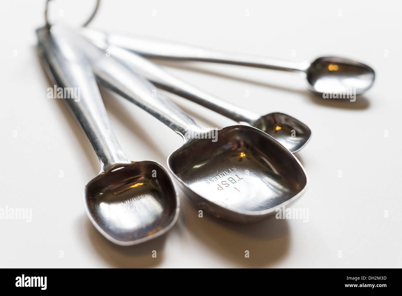 Silver measuring spoon hi-res stock photography and images - Alamy