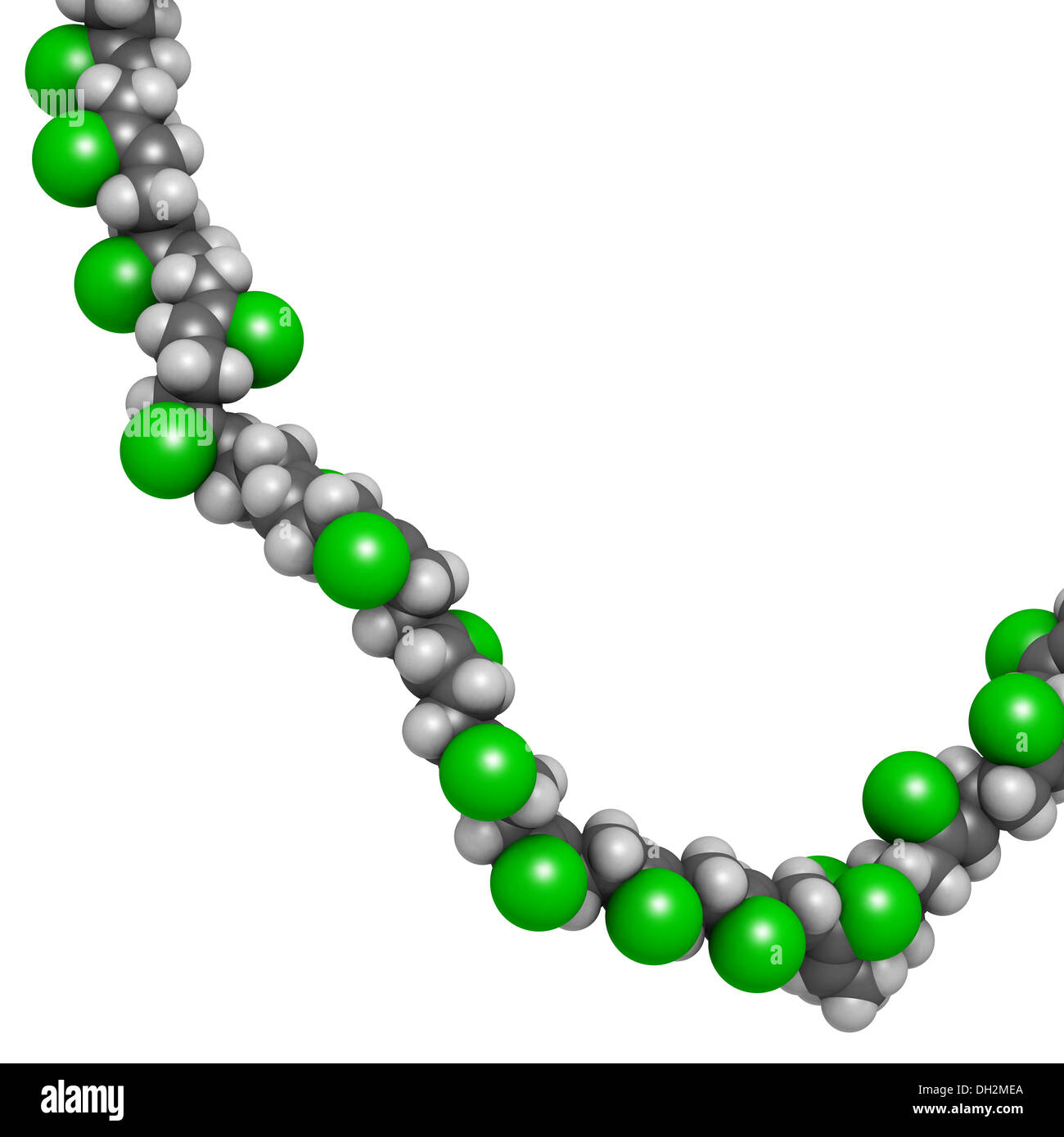 Neoprene (polychloroprene) synthetic rubber, chemical structure ...