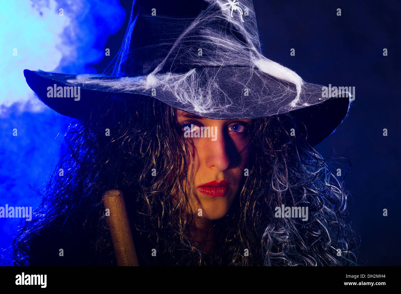 Witch portrait for halloween Stock Photo - Alamy