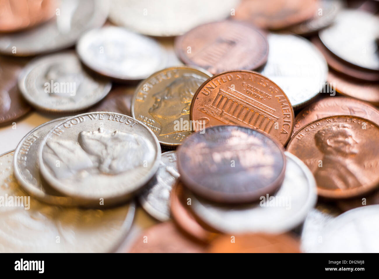Penny american money currency close hi-res stock photography and images ...